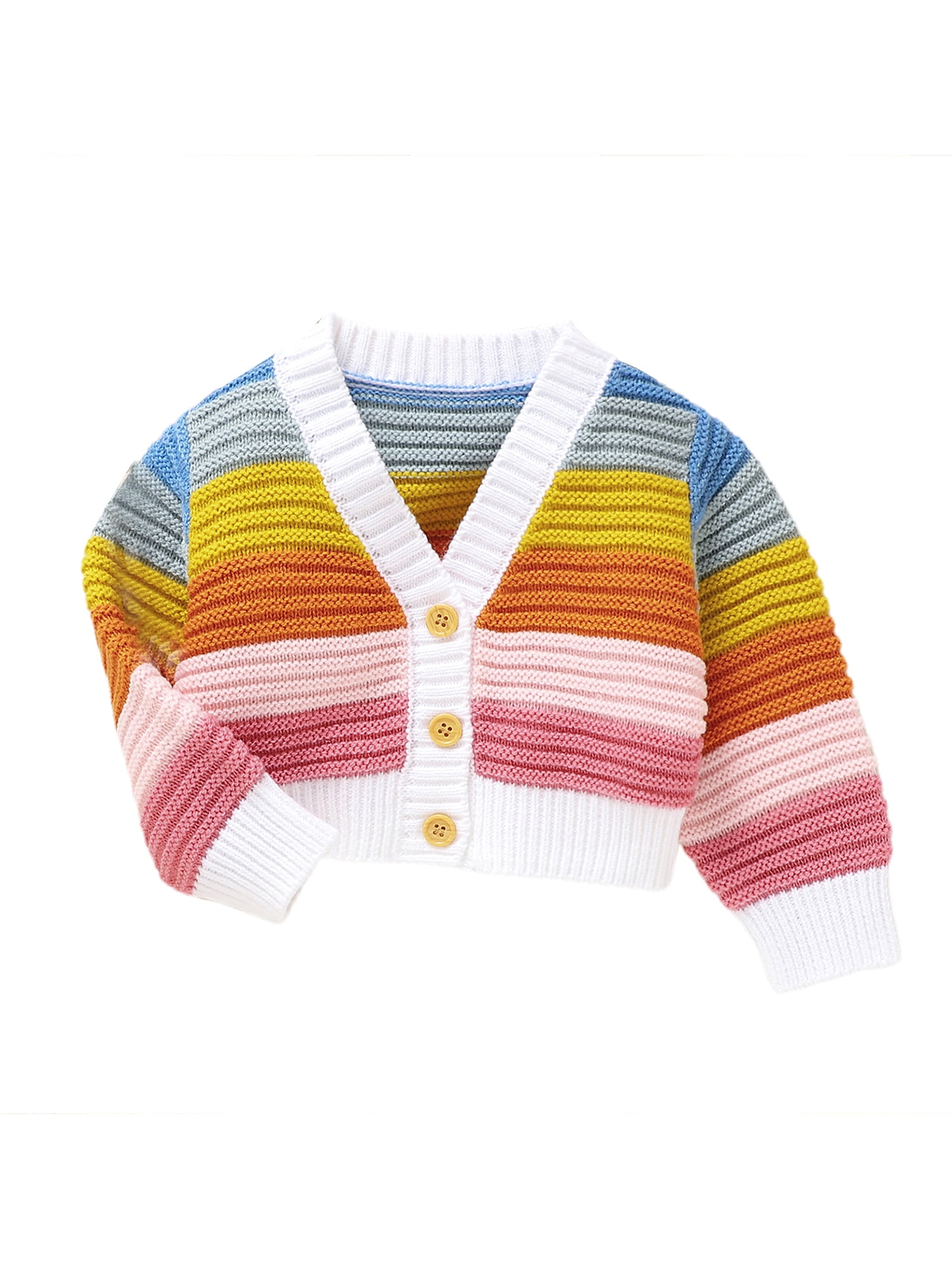 Shuttle tree Baby Sweater Cardigan Color Block Cable-Knit Spring Fall ...
