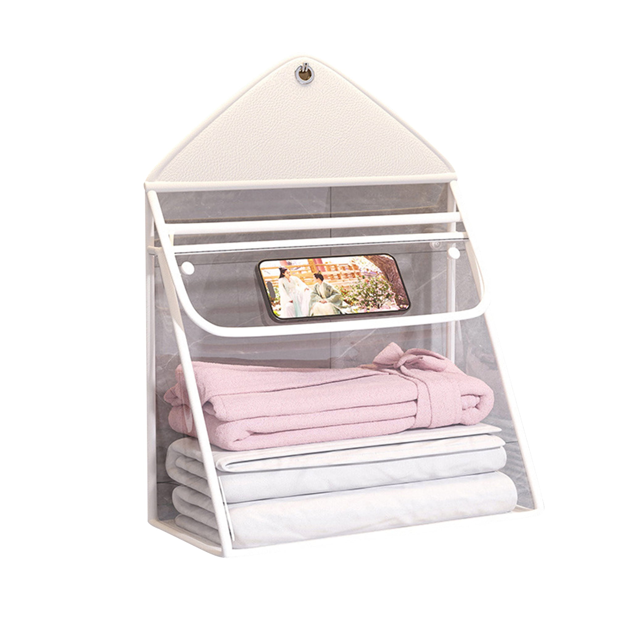 Shuttle tree Hanging Shower Organizer, Clear Shower Caddy Space-saving ...