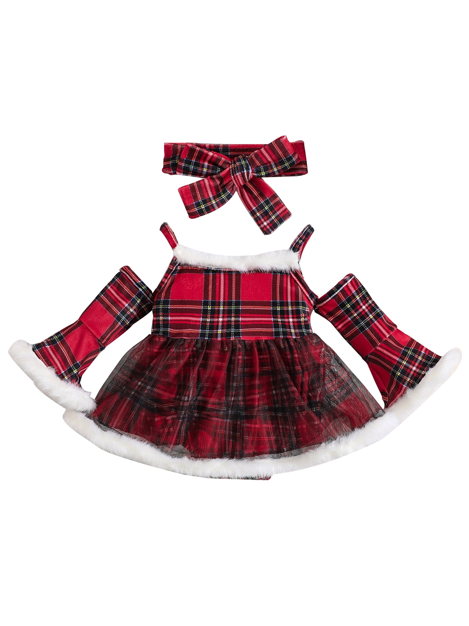 Shuttle tree Infant Baby Girl Christmas Dress Santa Claus Princess Tutu ...