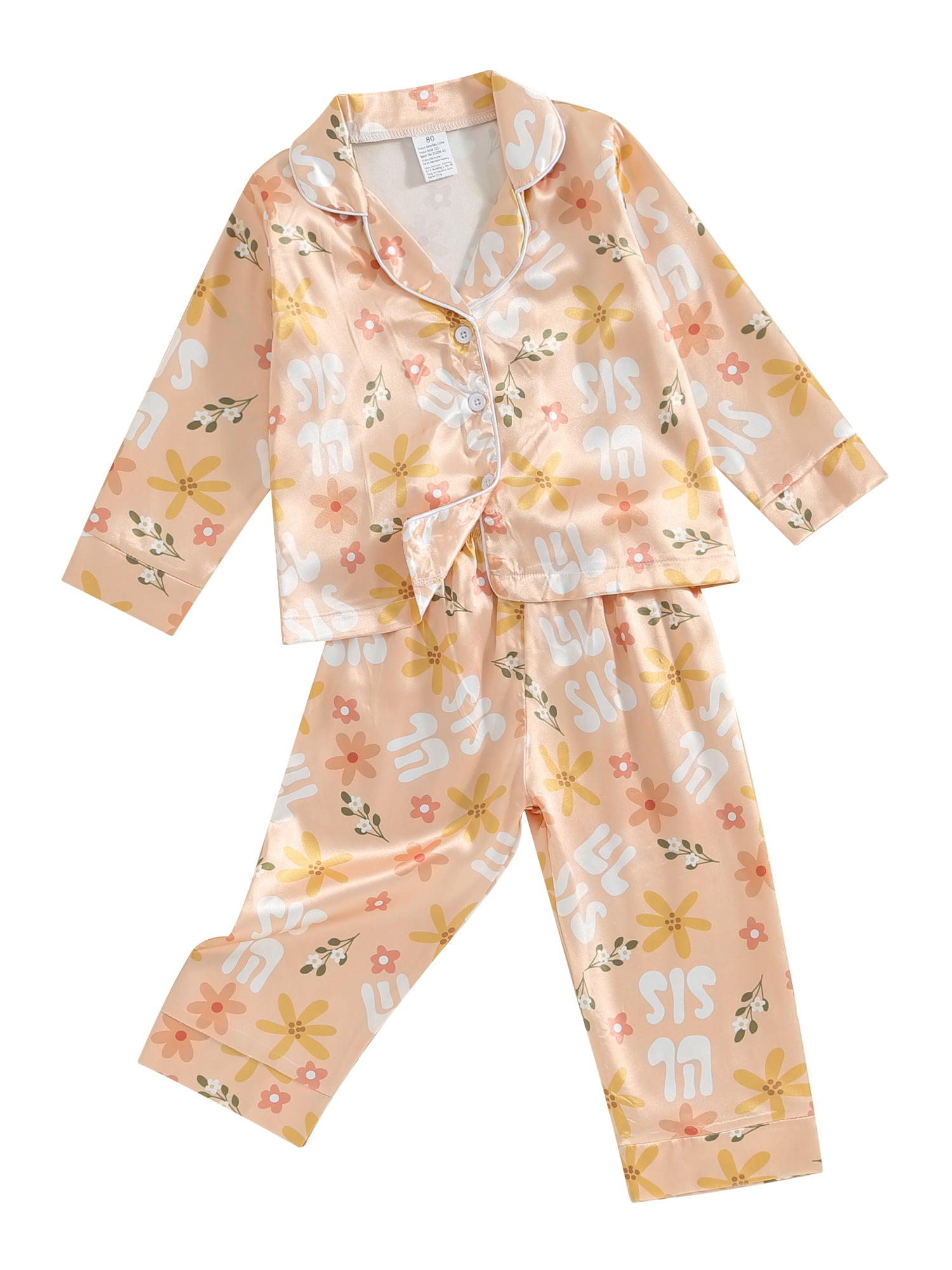 Shuttle tree Kids Girls Sister Matching Clothes Floral Long Sleeve ...