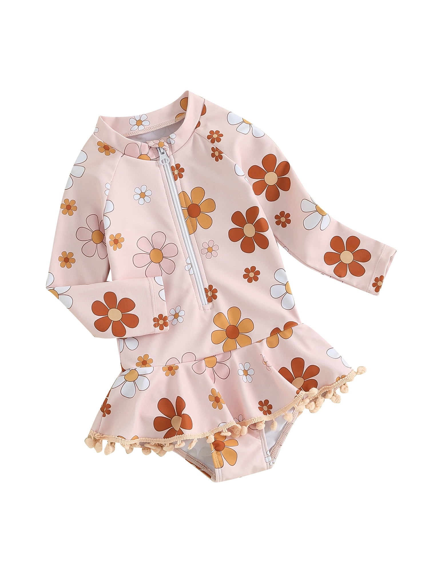 Shuttle tree Kids Toddlers Baby Girls' One Piece Rashguard Swimsuit ...