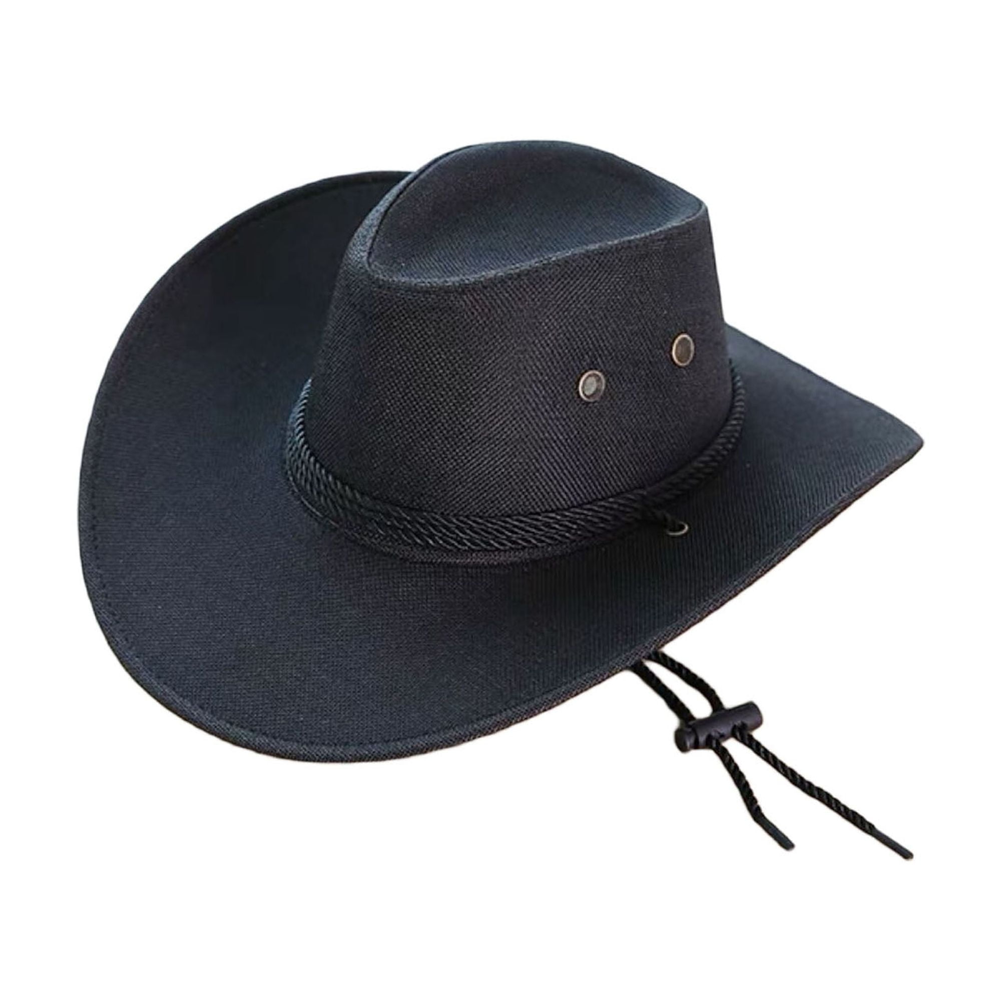 Shuttle tree Men’s Cowgirl Hat Vintage Wide Brim Linen Hat Summer ...