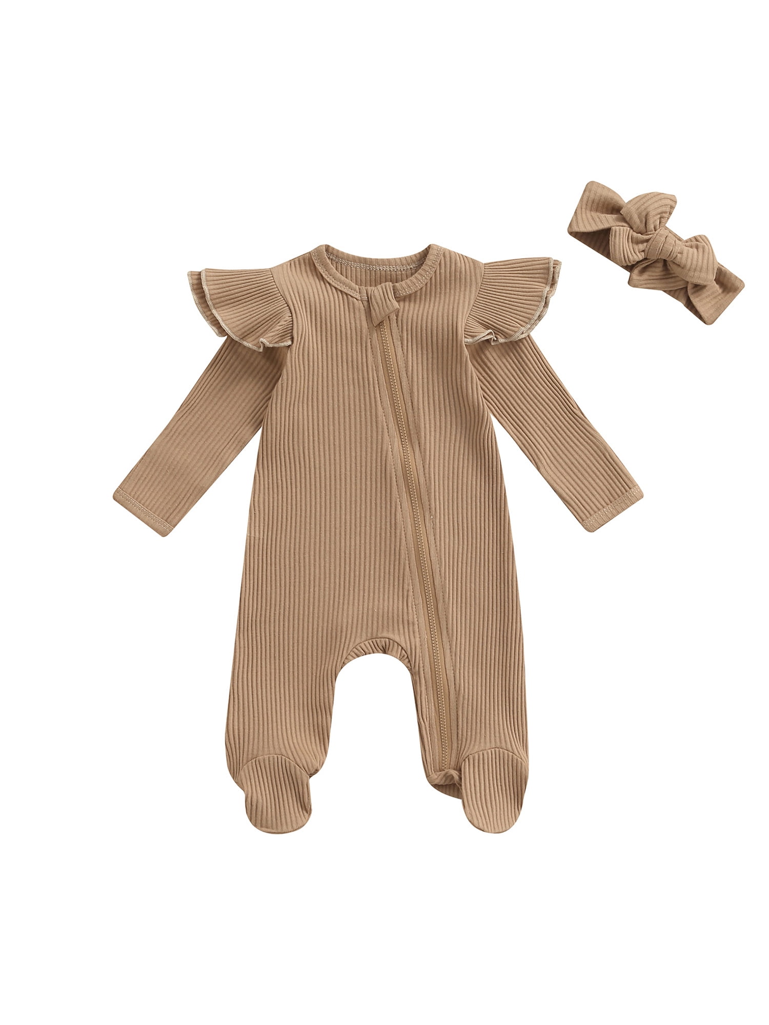 Shuttle tree My First Baby Girl Valentines Day Outfit Ruffle Romper Newborn Coming Home Clothes ...