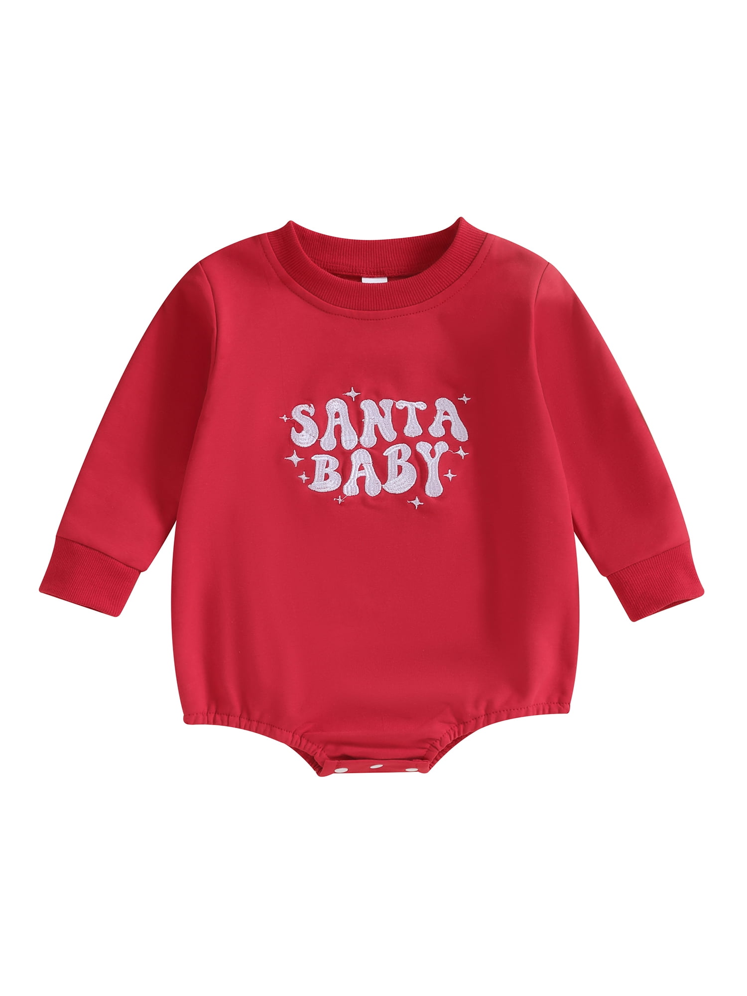 Shuttle tree Newborn Baby Girl Boy Christmas Outfit Sweatshirt Oversized Onesie Bubble Romper ...