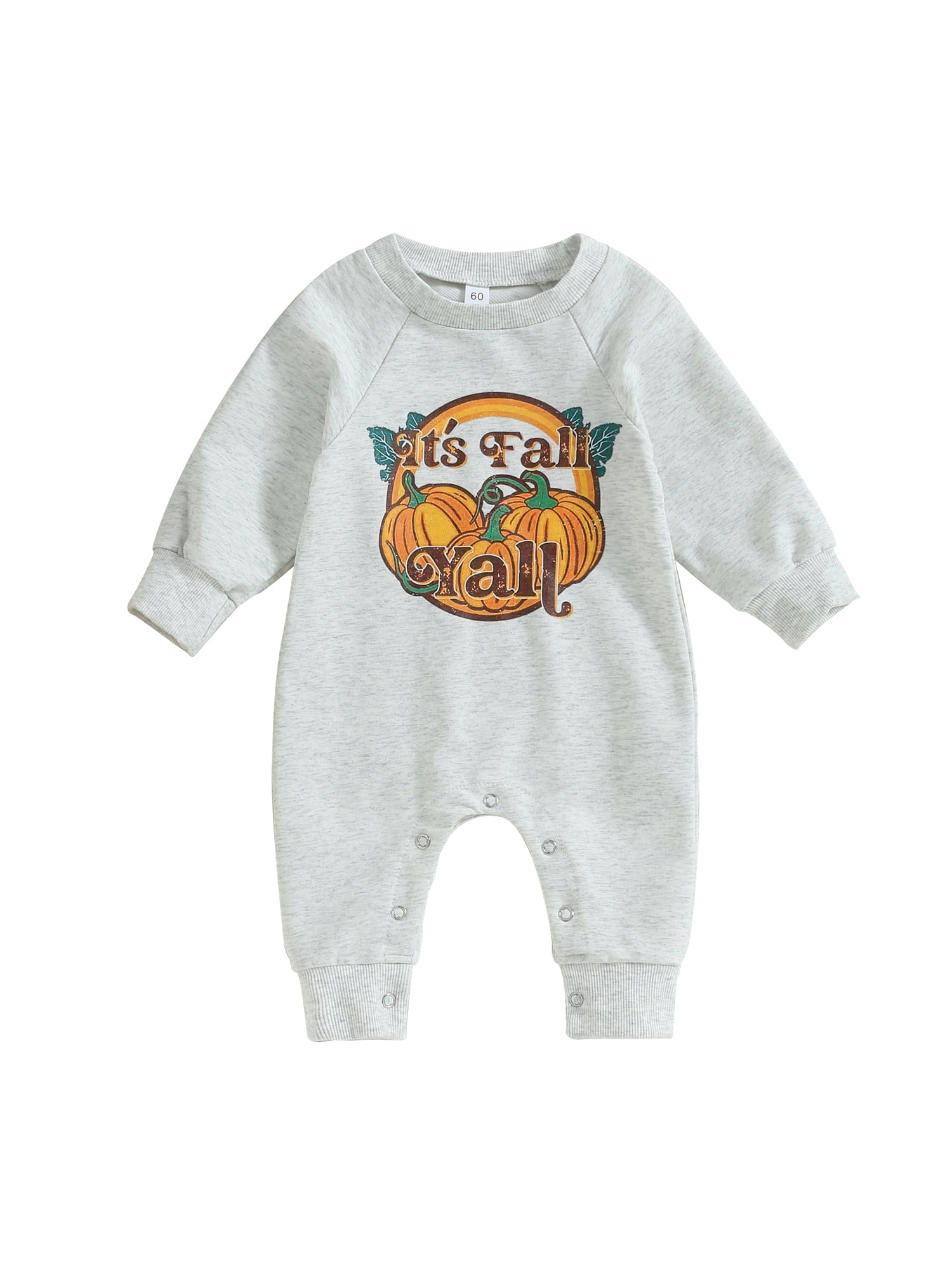 Shuttle tree Newborn Baby Girl Boy Halloween Clothes Long Sleeve Pumpkin Romper One-Piece ...