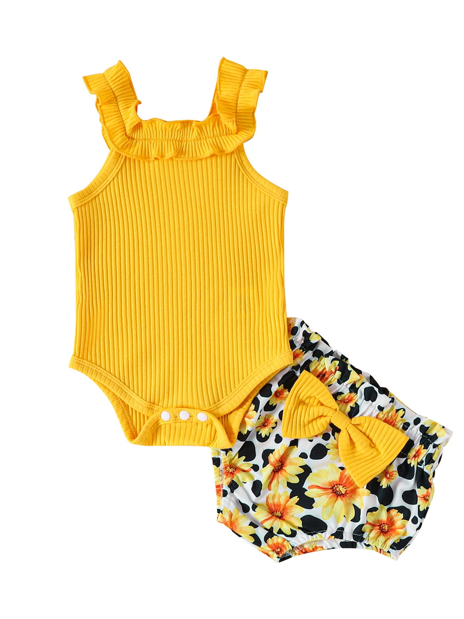 Shuttle tree Newborn Baby Girl Clothes Romper Shorts Set Floral Summer Outfits Cute Baby Clothes ...