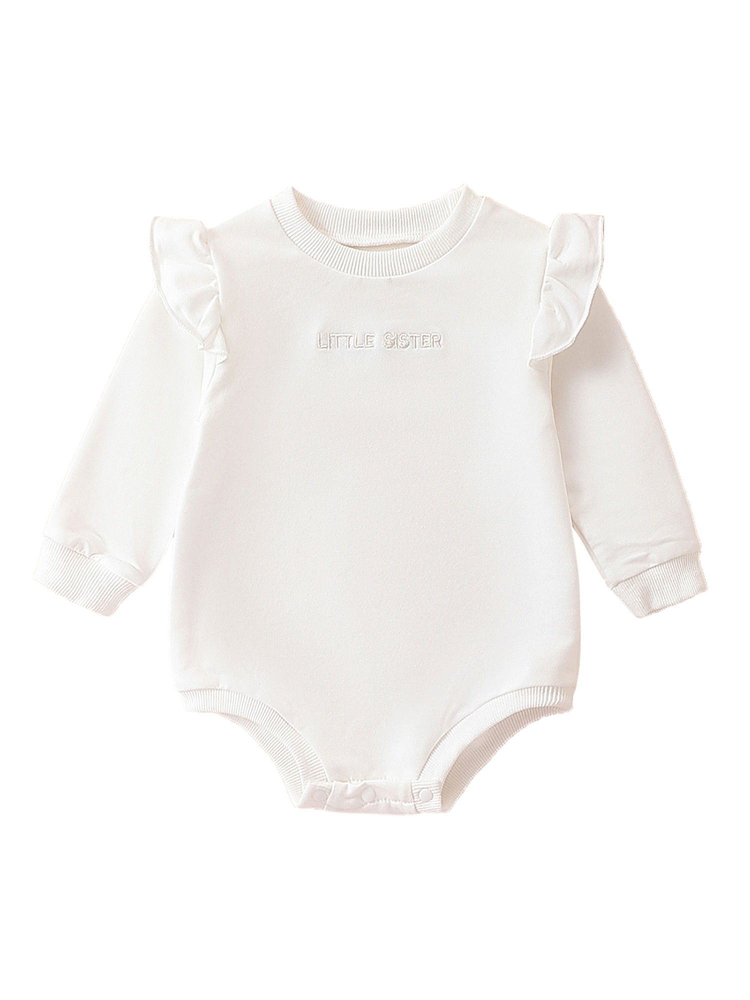 Shuttle tree Newborn Baby Girl Fall Outfit Sweatshirt Oversized Onesie Bubble Romper Sweater ...