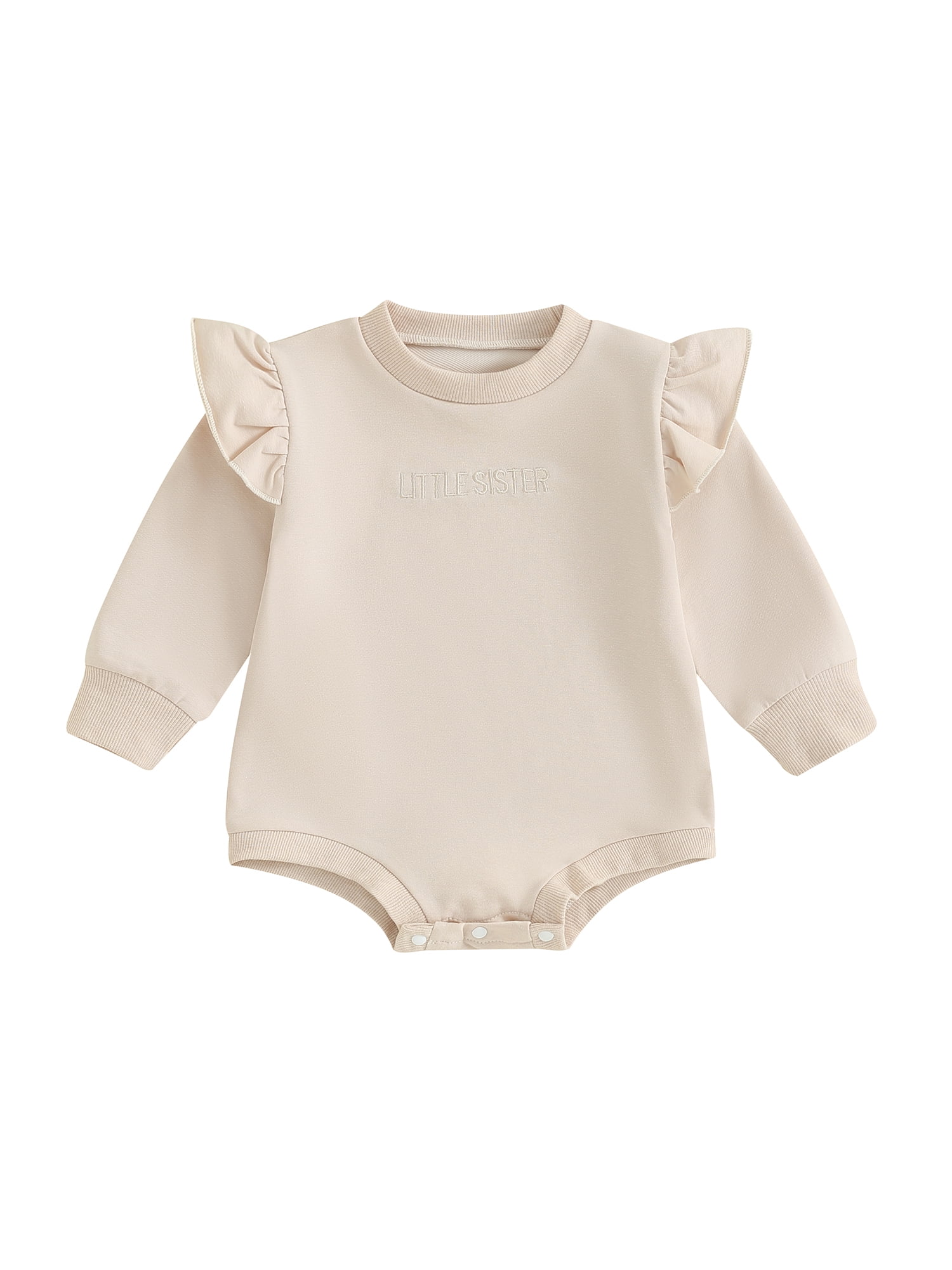 Shuttle tree Newborn Baby Girl Fall Outfit Sweatshirt Oversized Onesie Bubble Romper Sweater ...