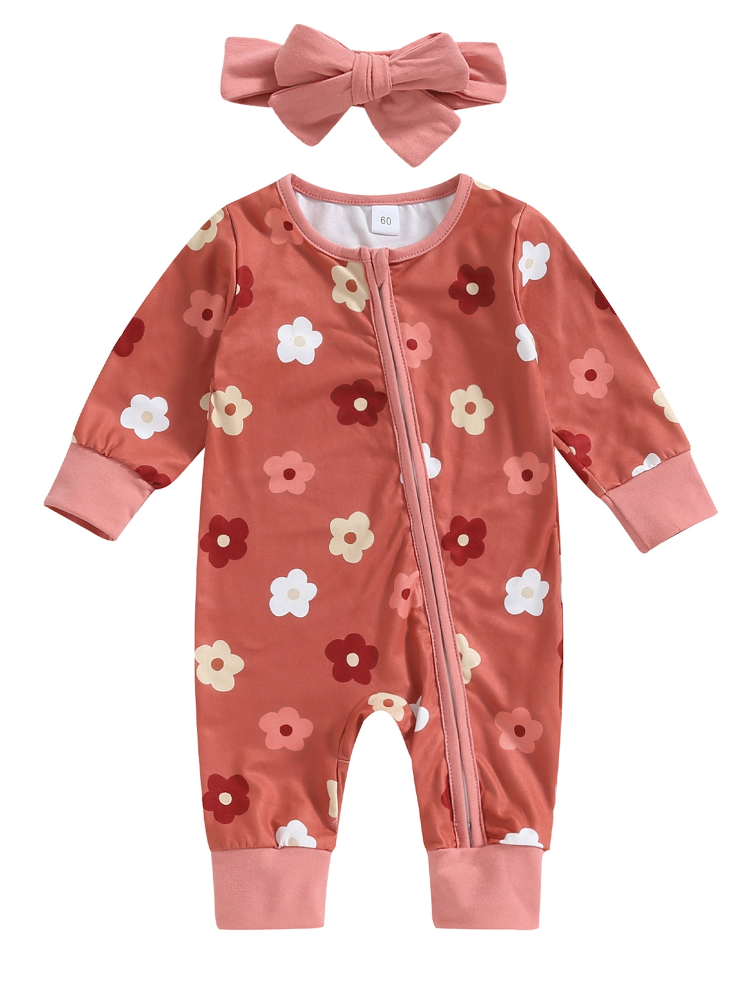 Shuttle tree Newborn Baby Girl Romper Clothes Infant Floral Onesie Bodysuit Jumpsuit Outfits ...