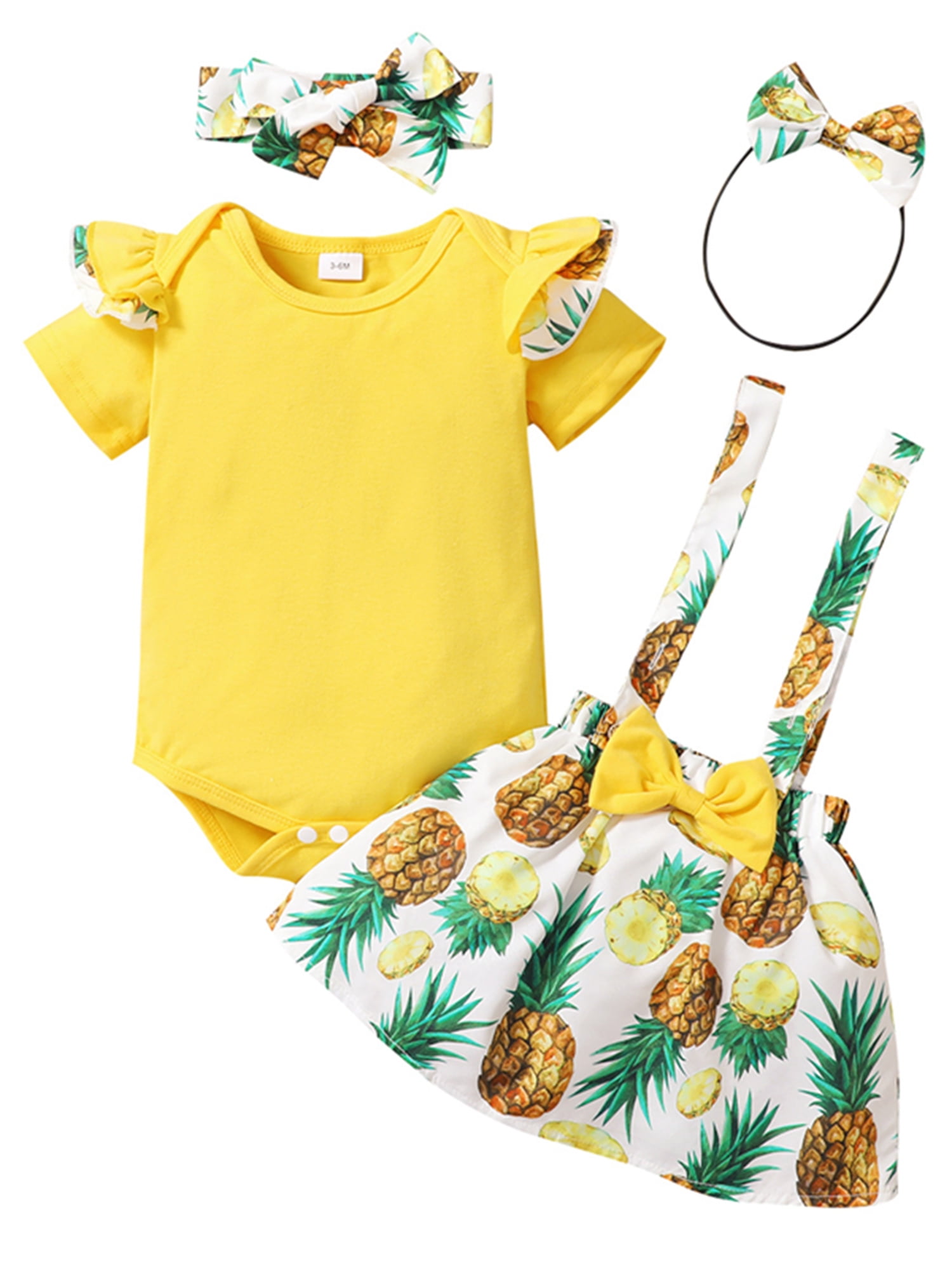 Shuttle tree Newborn Infant Baby Girl Clothes Romper Skirt Set Floral Summer Outfits Cute Baby ...