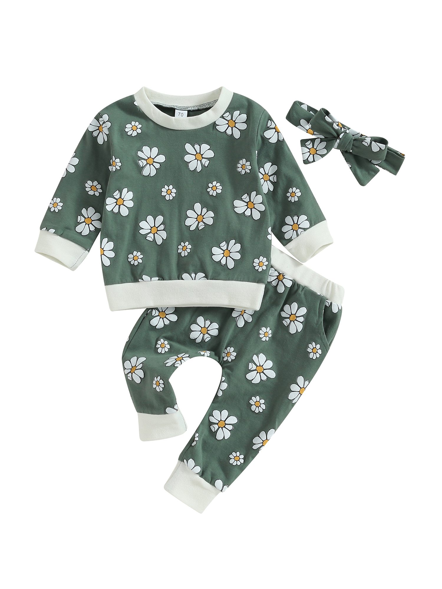 Shuttle tree Newborn Infant Baby Girl Clothes Set Long Sleeve Sweatshirts Tops Pants Outfits ...