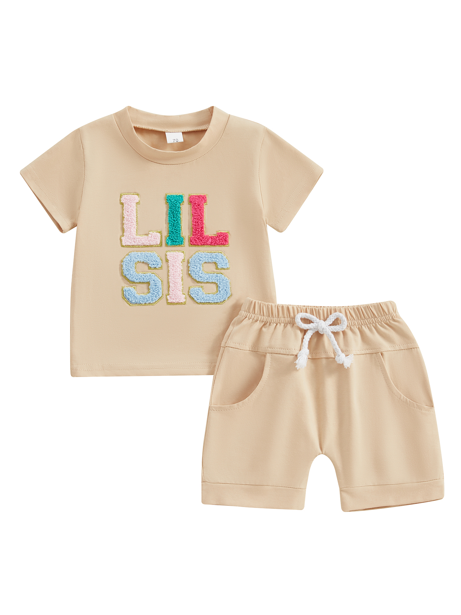 Shuttle tree Toddler Baby Boy Brother Matching Girl Sister Clothes Letter Embroidery T Shirt ...