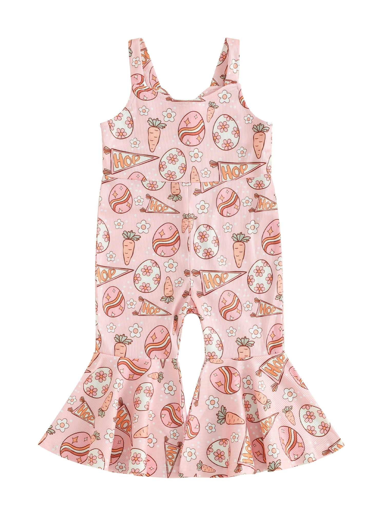 Shuttle tree Toddler Baby Girl Easter Clothes Sleeveless Rabbits Print ...