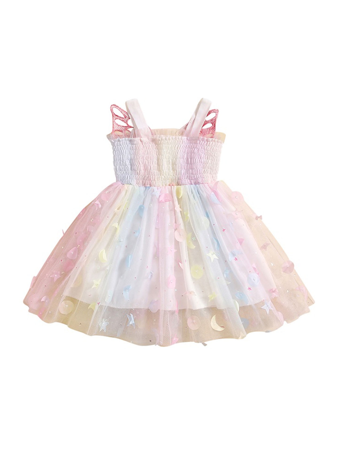 Shuttle tree Toddler Girl Summer Sleeveless Dress, Colorful Butterfly ...