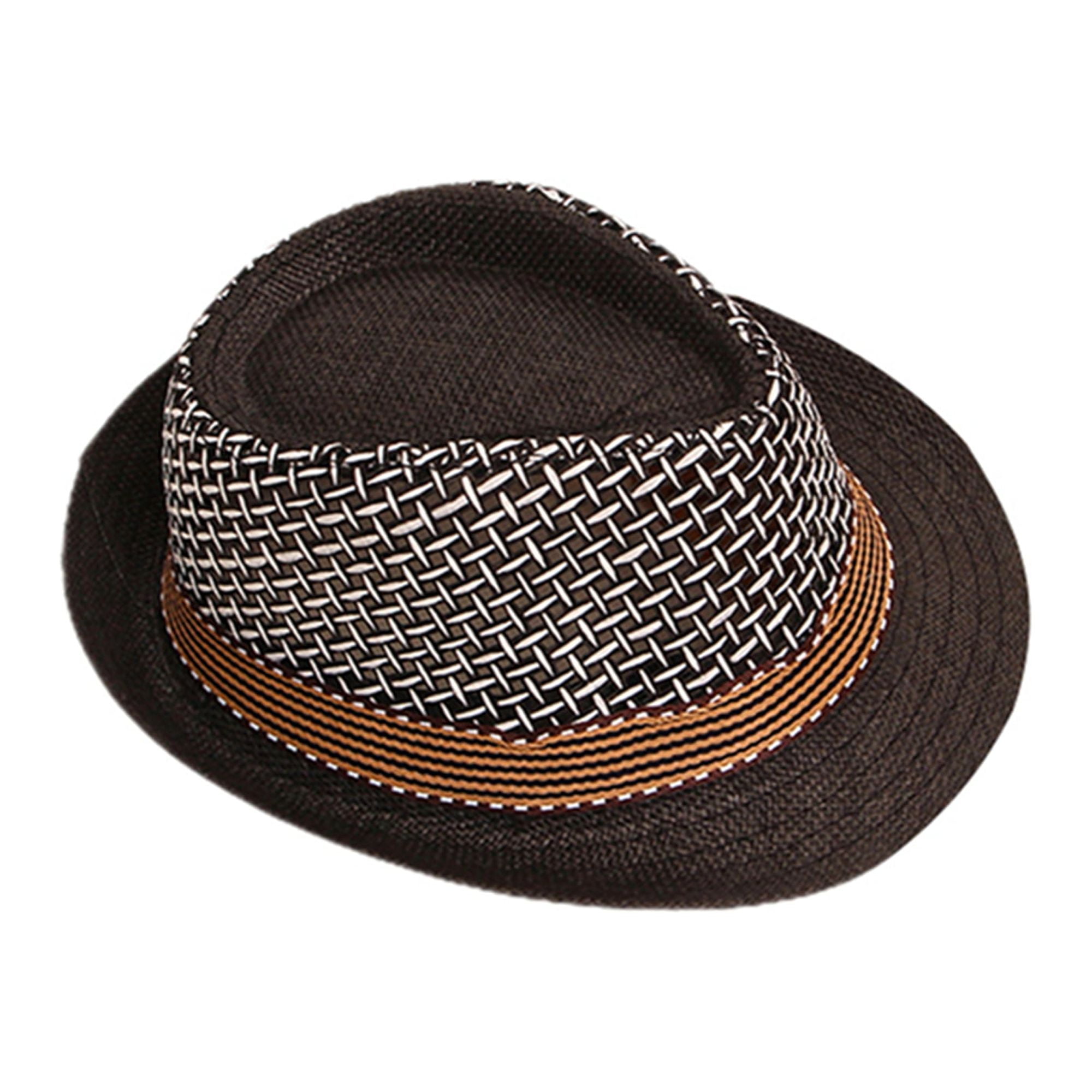 Shuttle tree Unisex Short Brim Fedora Hats for Toddler Kids Girl Boy ...