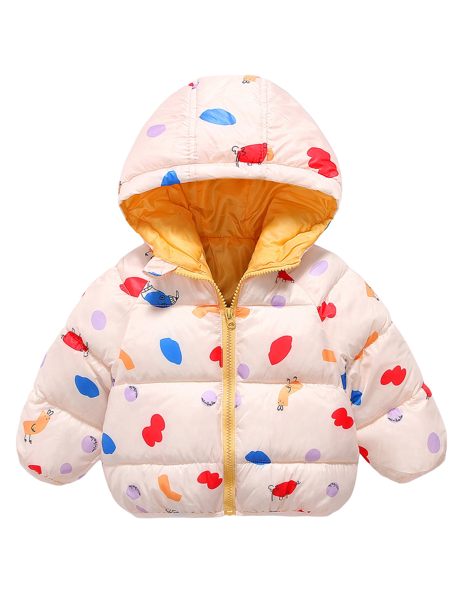 Shuttle tree Winter Coats for Kids with Hoods (Padded) Light Puffer Jacket for Baby Boys Girls ...