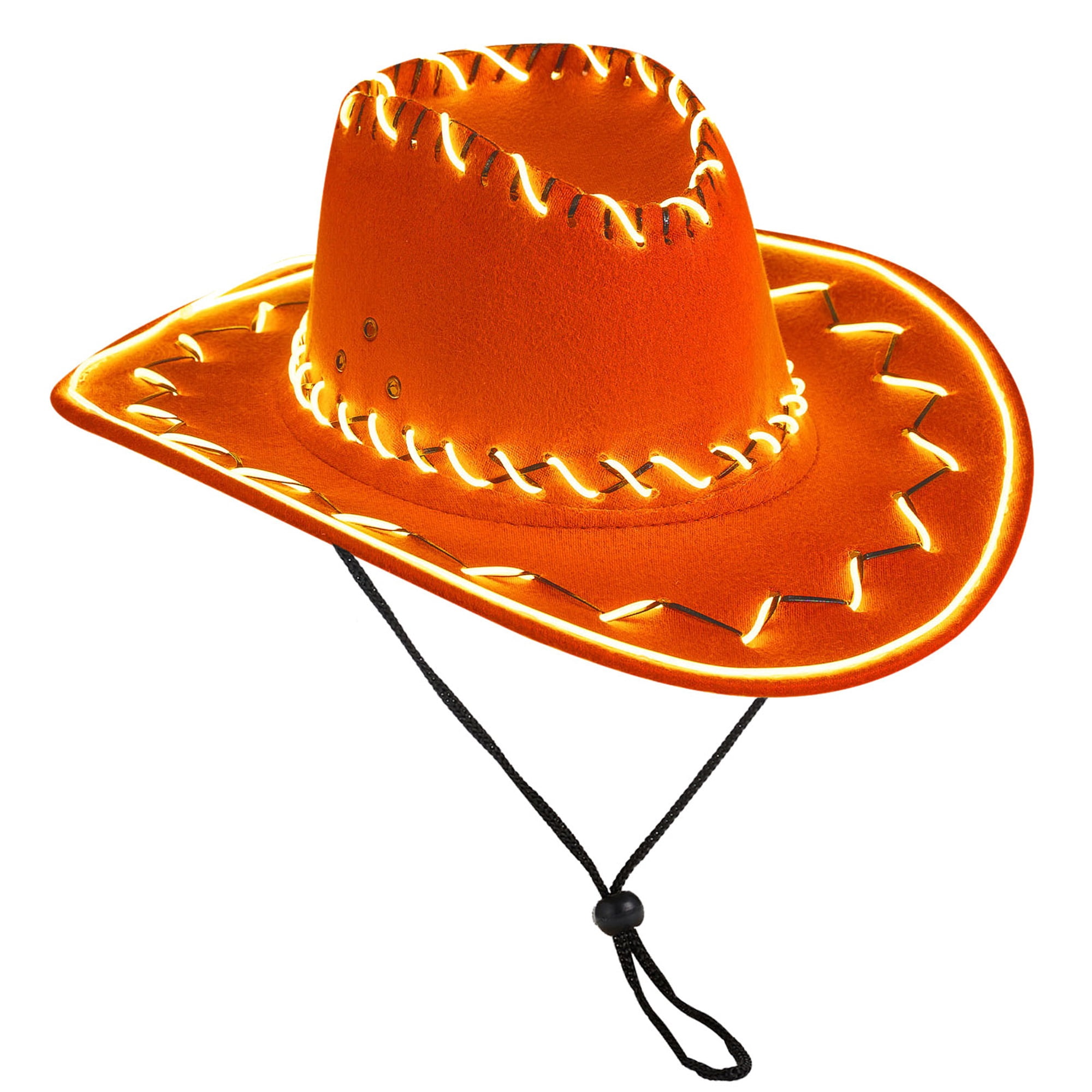 Shuttle tree Women Men Light up Western Cowboy Cowgirl Hat for Carnival ...
