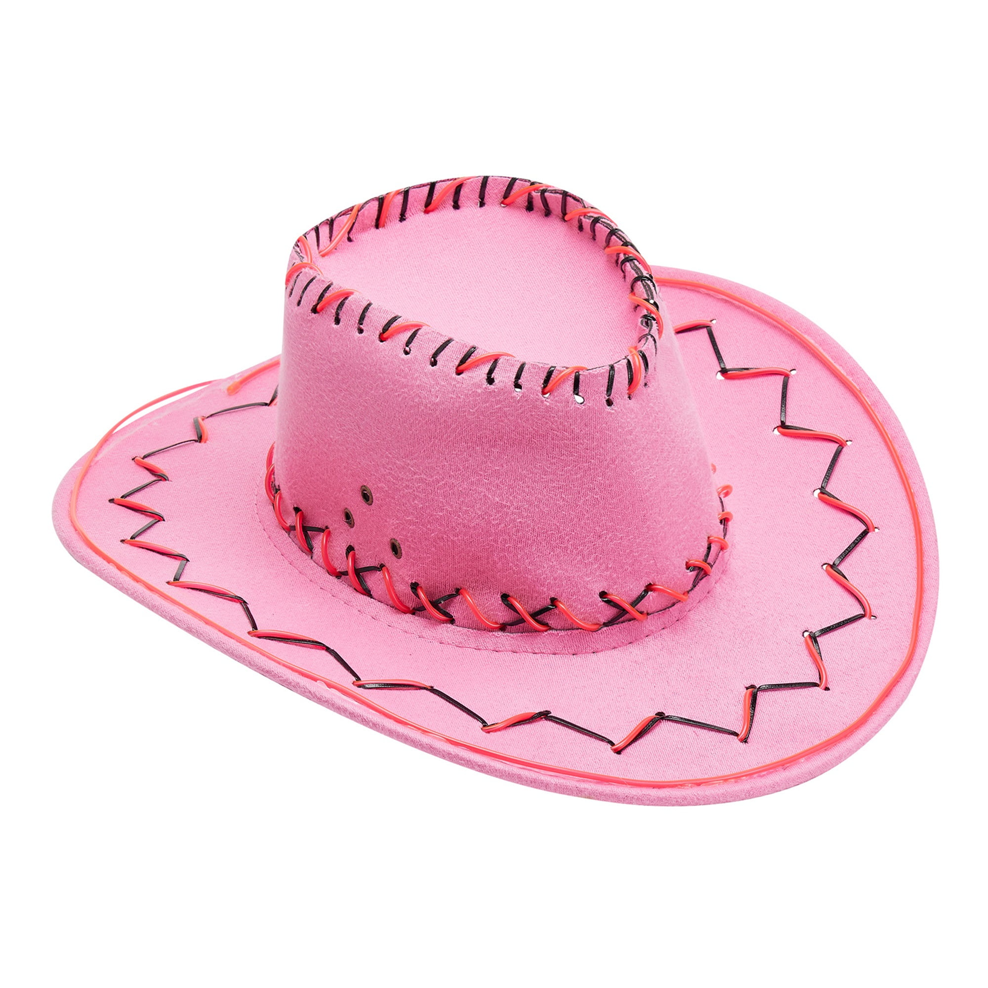 Shuttle tree Women Men Light up Western Cowboy Cowgirl Hat for Carnival ...