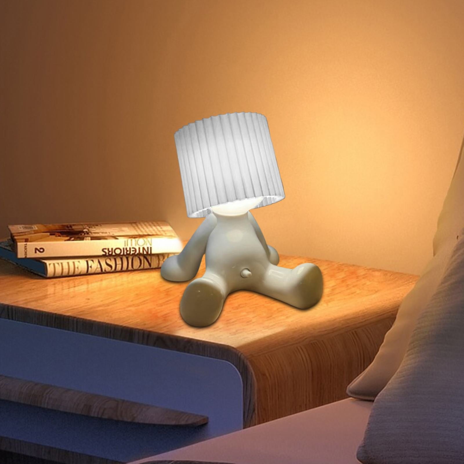 Shy Boy Table Lamp,Funny Lamps For Adults, WMENJIAZIHAN Cute Shy Little ...