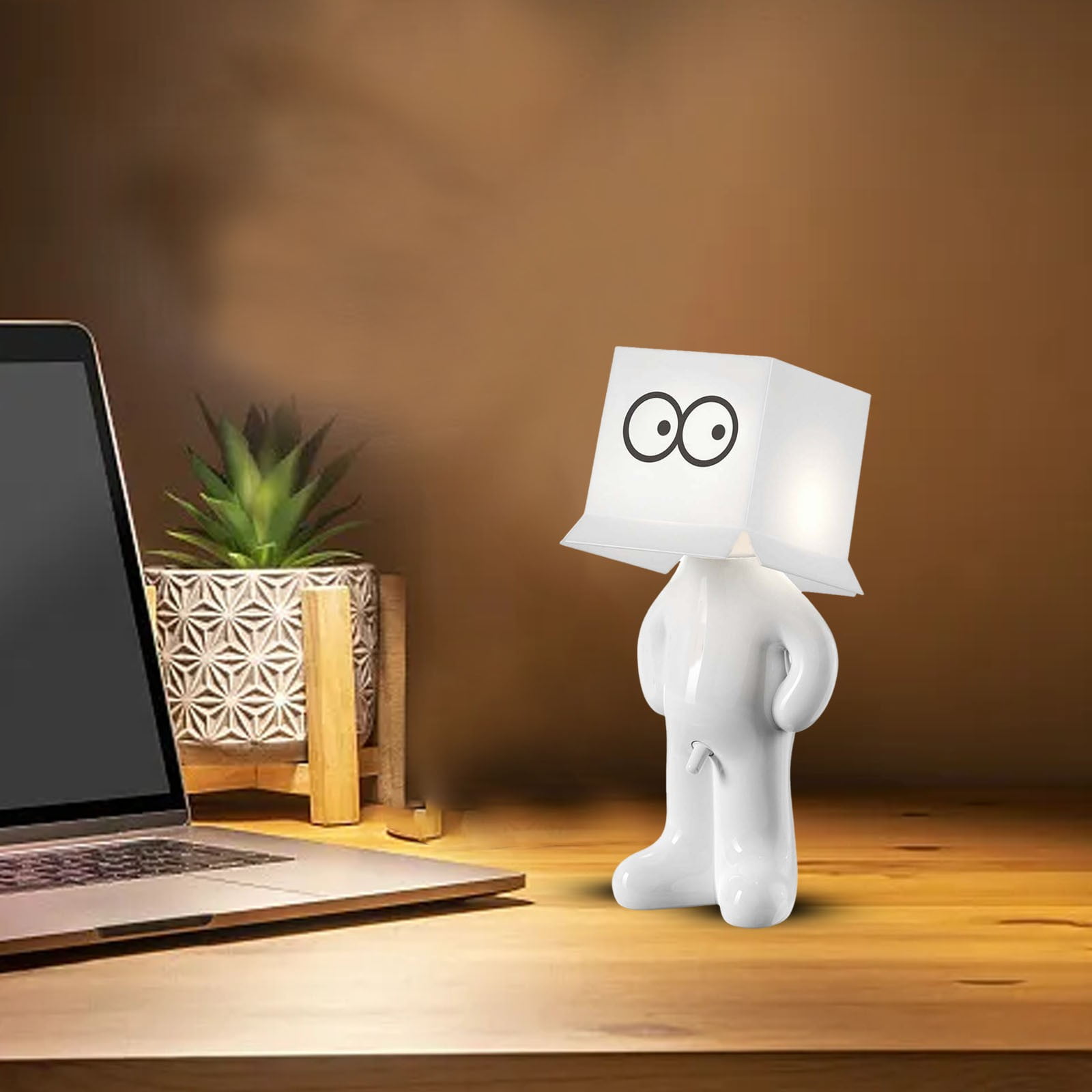 Shy Boy Table Lamp With Funny White Elephant Gifts For Adults Funny ...