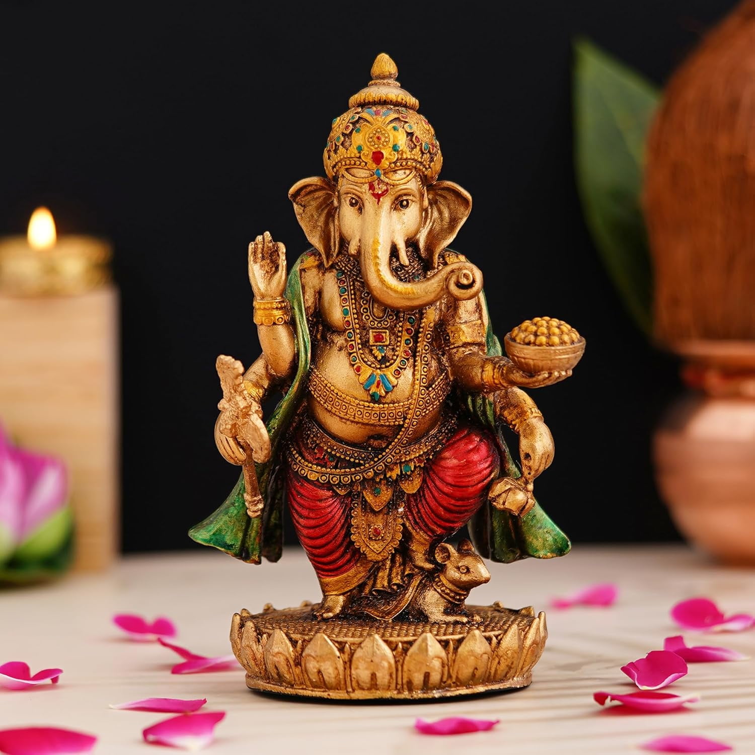 Shyam Antique Creation 75 Inch Standing Ganesha Murti Lord Ganesh Ji ...