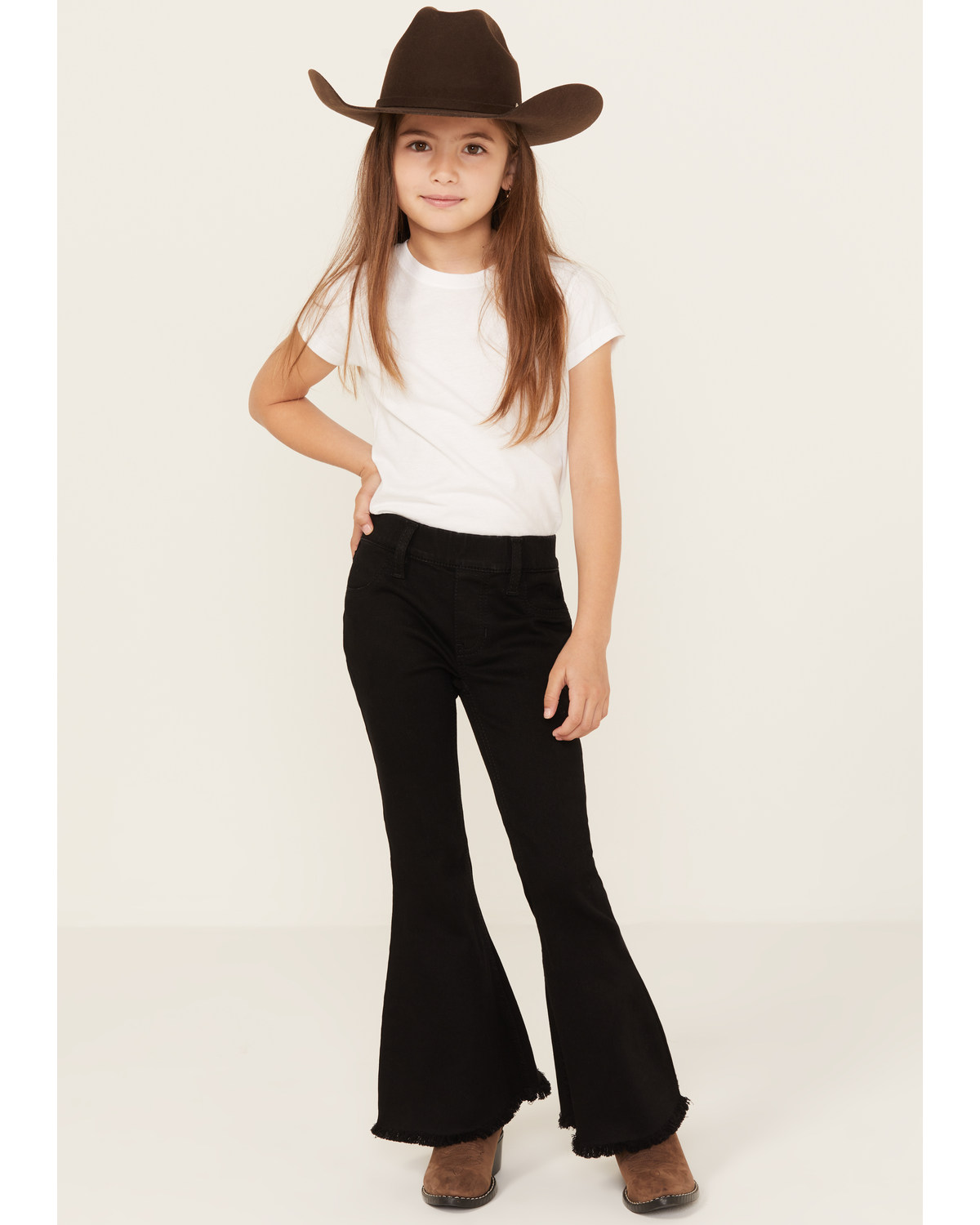 Shyanne Girls' Pull-On Super Stretch Denim Flare Jeans - SGSU24J43-BIG ...