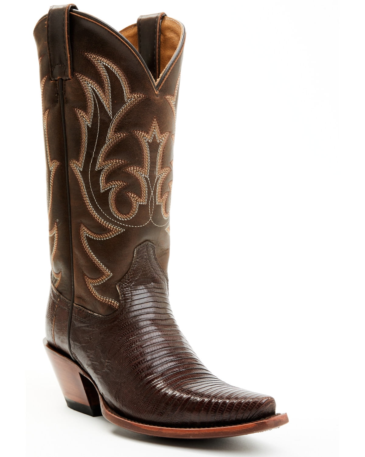Shyanne Women's Cocoa Exotic Lizard Western Boot Snip Toe - BESWFA24L10 ...