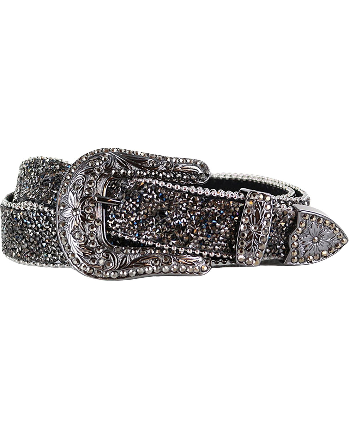 Shyanne Women's Crystal Studded Belt - 6136-BLK S/M - Walmart.com