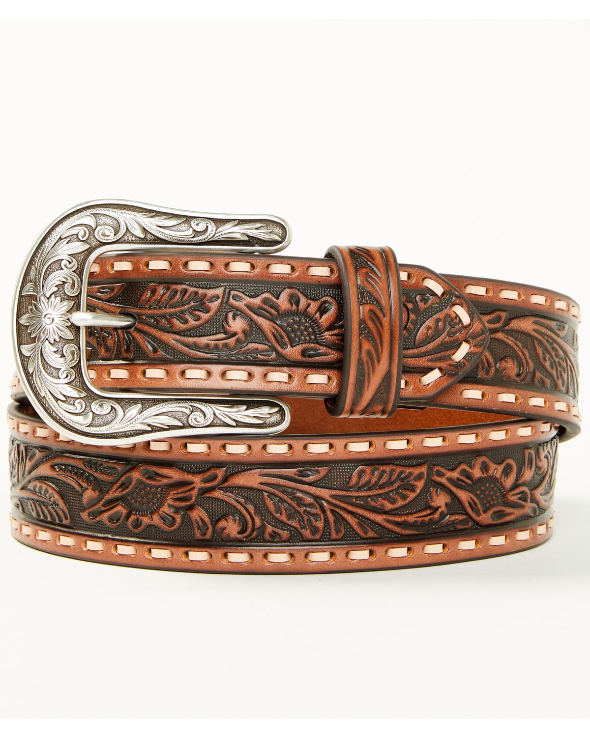 Shyanne Women's Floral Whip Stitch Belt - BB3411908 Medium - Walmart.com