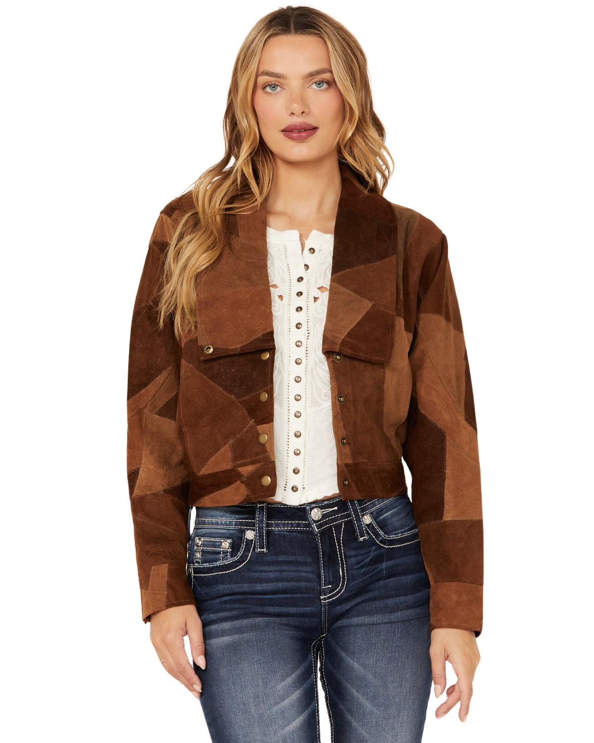 Shyanne Women's Patchwork Leather Bomber Jacket - SWHO23O33 US - Walmart.com