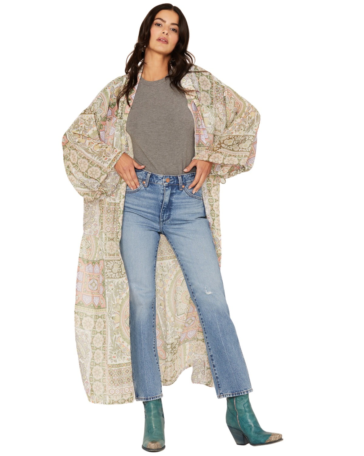 Shyanne Women's Printed Woven Kimono - SWSU23V53 L XL US - Walmart.com