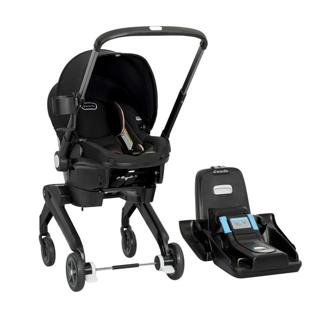 Evenflo Shyft DualRide Newborn Car Seat and Stroller Combo, Grows with ...