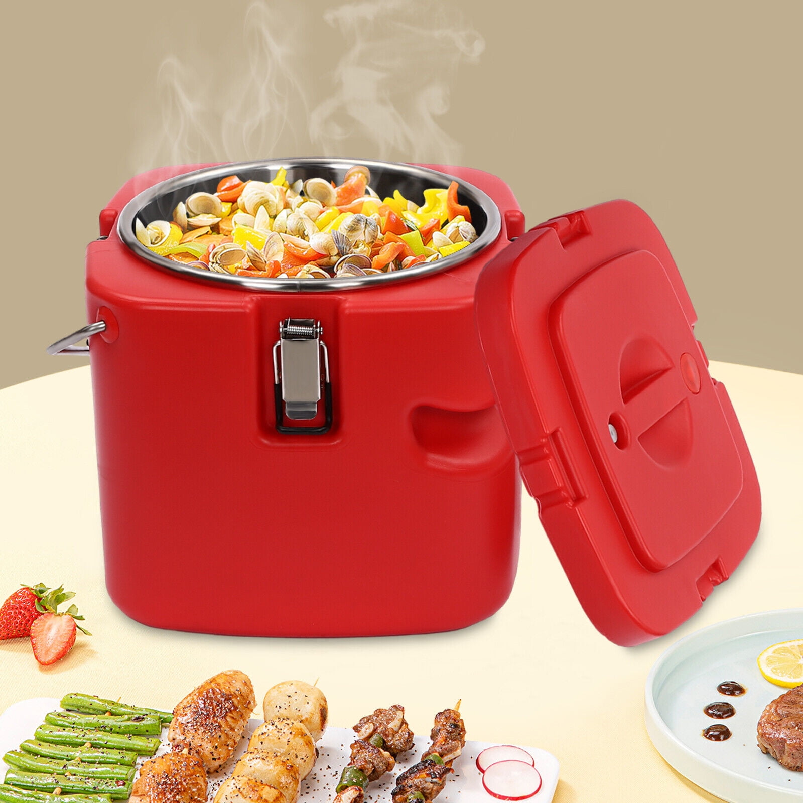 Shzicmy 10Qt Insulation Food Soup Warmer Catering Box Stainless Food ...