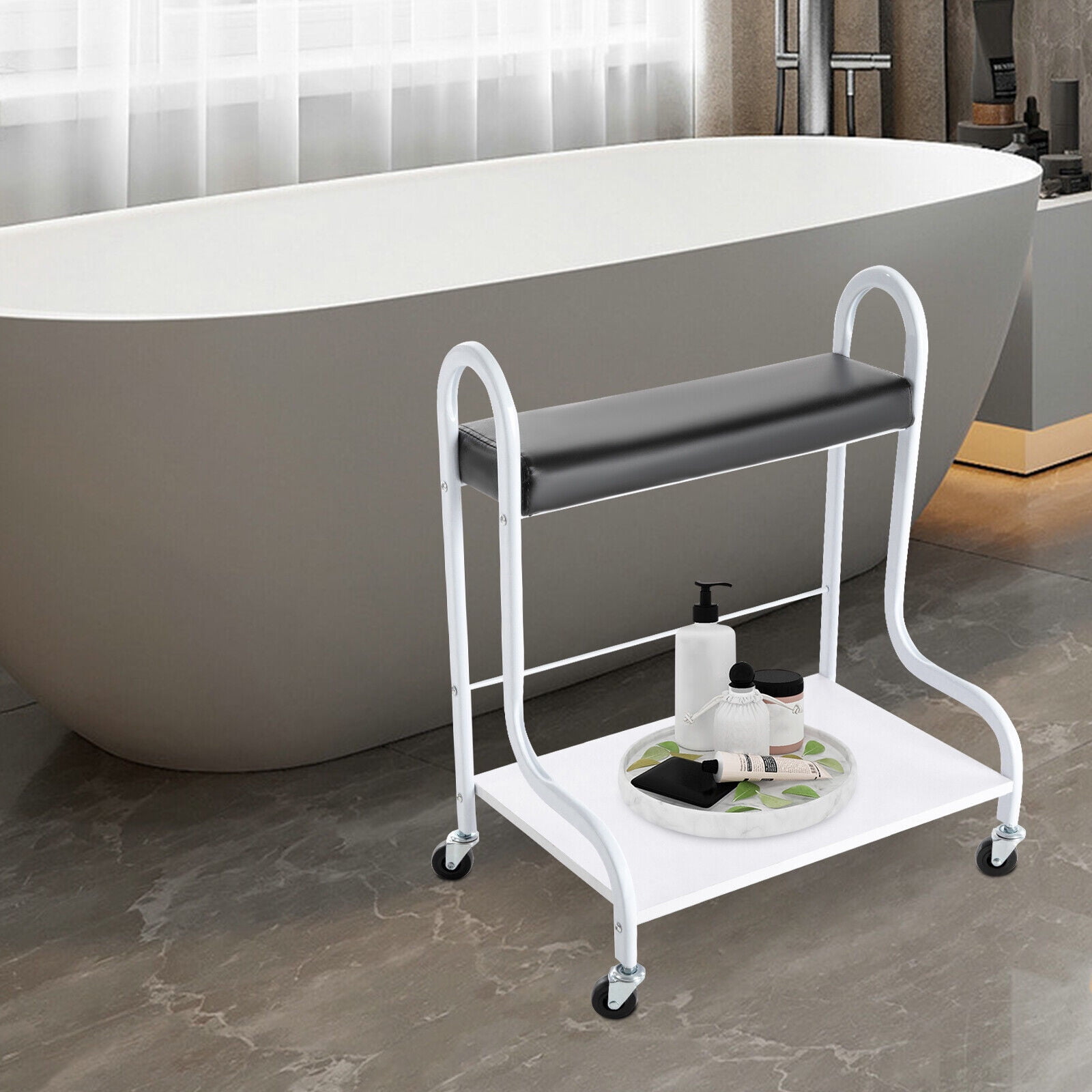 Shzicmy 2 Layer Silver Beauty Salon Nail Or Foot Bath Spa Portable 4 ...
