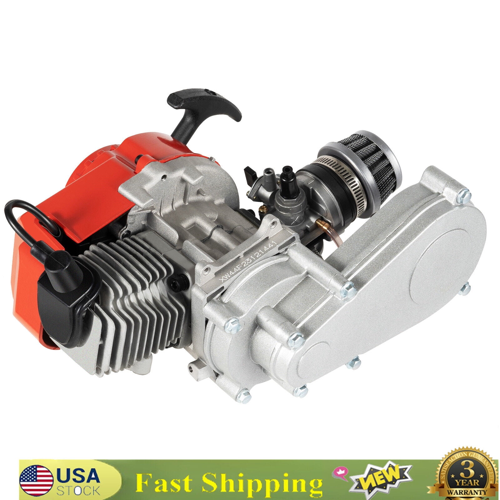 Shzicmy 49CC,50CC 2 Stroke Engine Motor Pull Start for Pocket Bike Mini ...