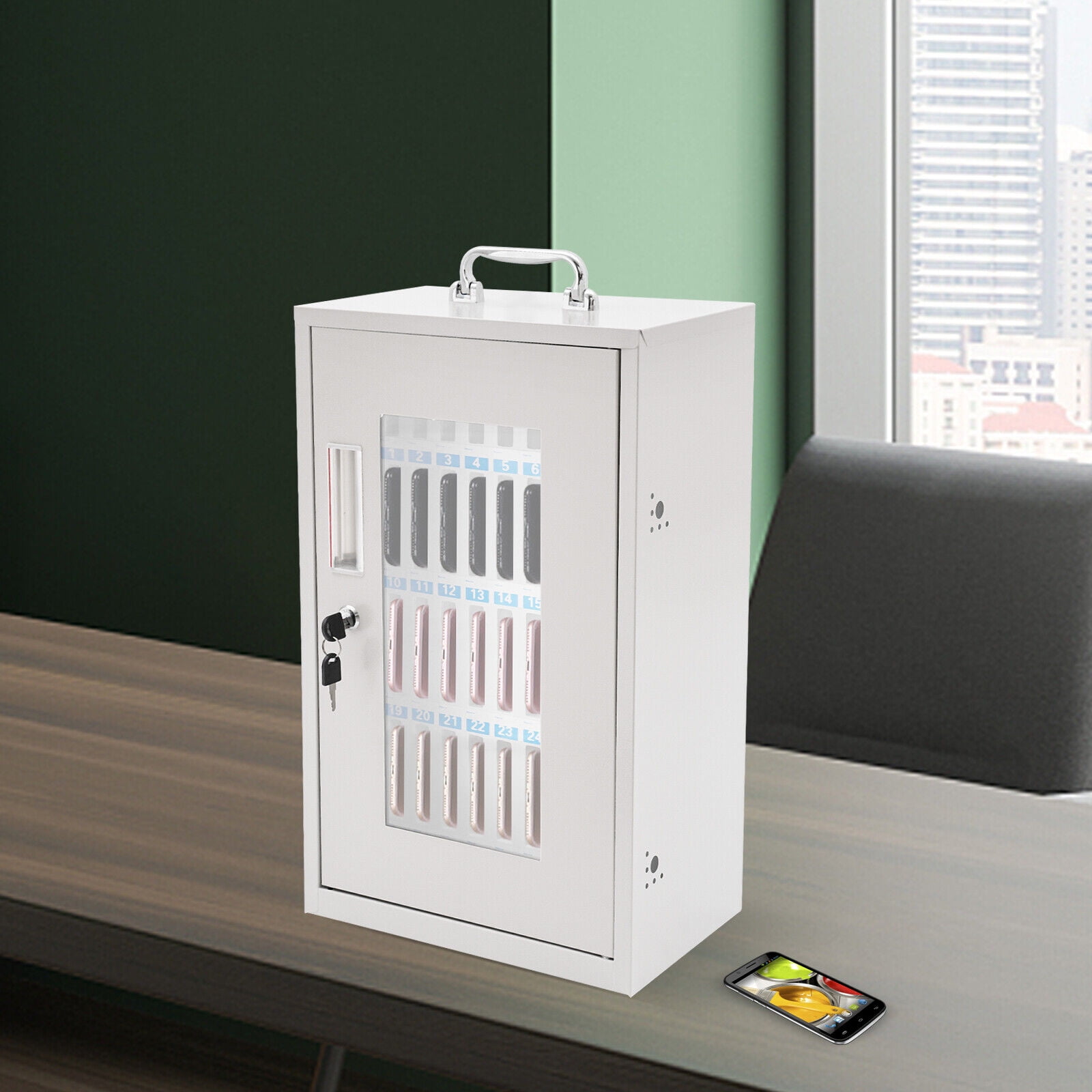 Shzicmy Cell Phones Storage Cabinet, Storage Cabinet for Cell Phones ...