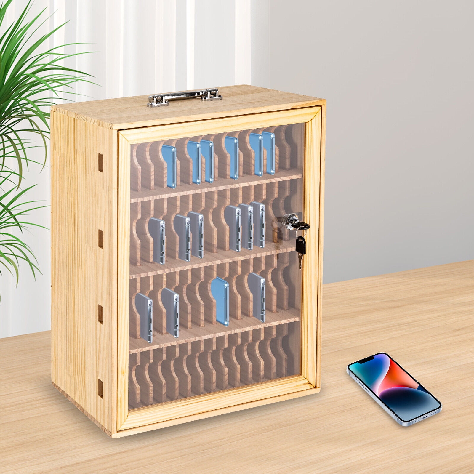 Shzicmy Cell Phones Storage Cabinet, Storage Cabinet for Cell Phones ...