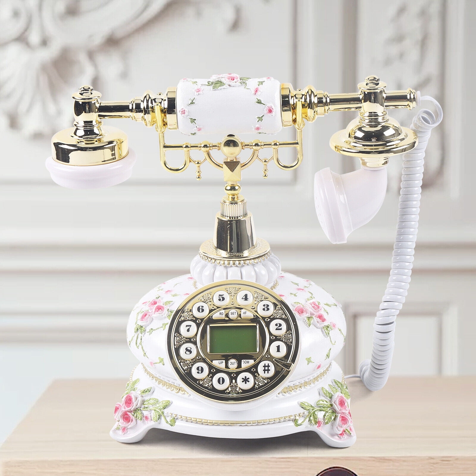 Shzicmy Retro Pastoral luxury Retro Corded Telephone Home OfficeDesk ...