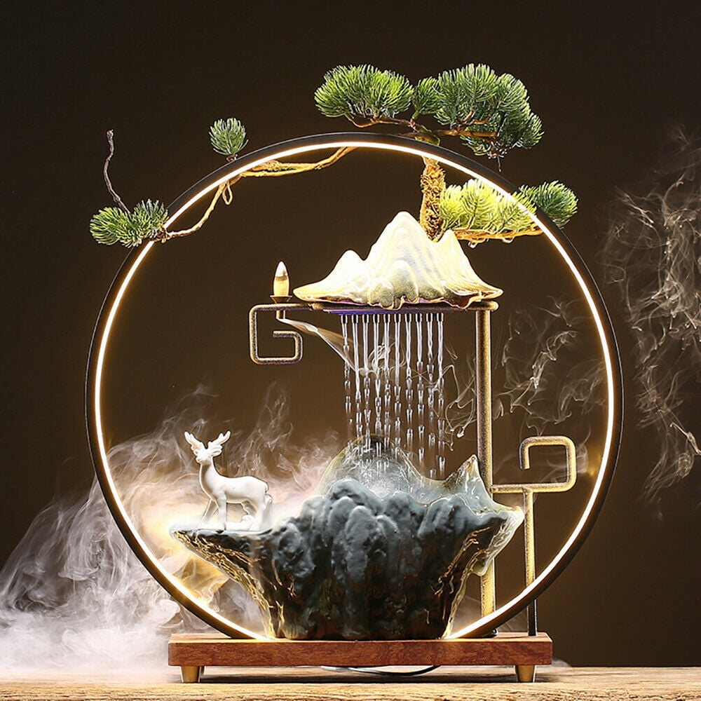 Shzicmy Rockery Water Fountain Mist Ceramic Home Decoration - Walmart.com