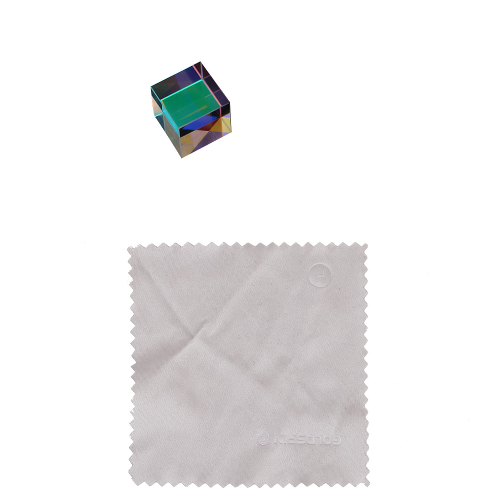 SiX Sided Bright Light Combine Cube Prism Stained Glass Prism(2*2*2cm ...