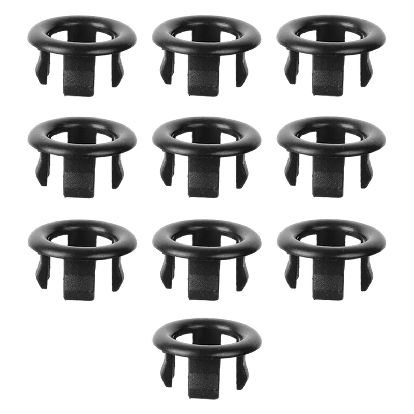 SiaBiced 10 x Sink Overflow Cap Hole Insert Cap Sink Hole Cover Drain ...