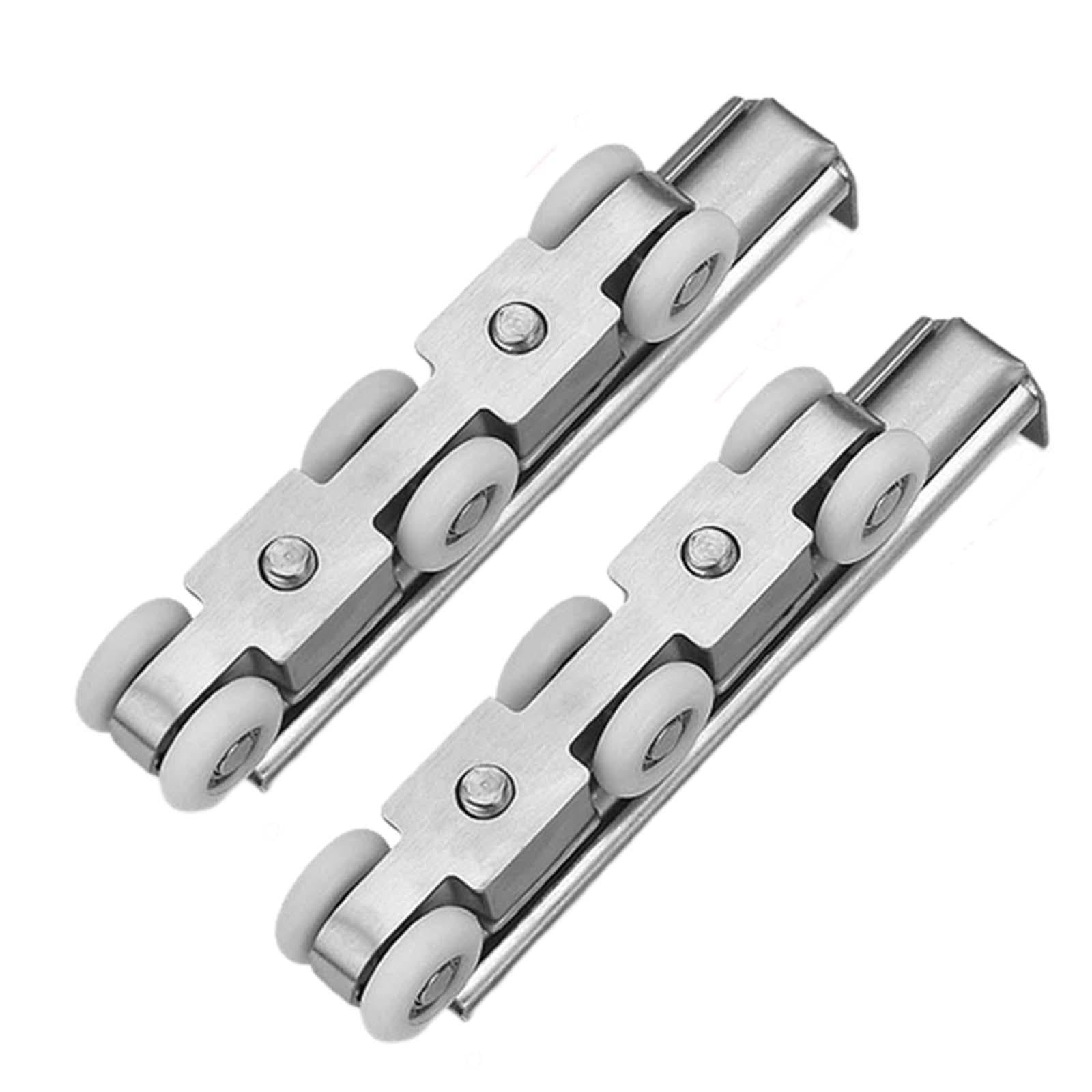 SiaBiced 2x Trackless Sliding Door Pulley Door Guide to Assembly ...