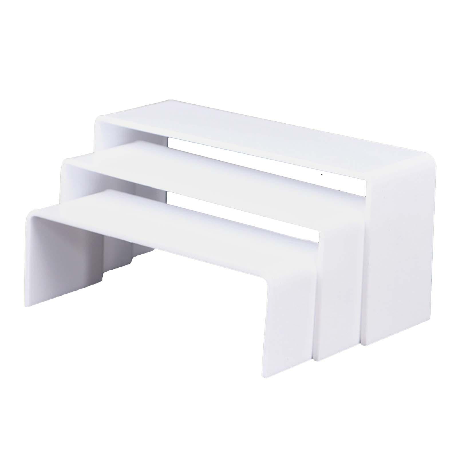 SiaBiced 3 Pcs Acrylic Display Stand Display Rack Holder Shelf Multi ...