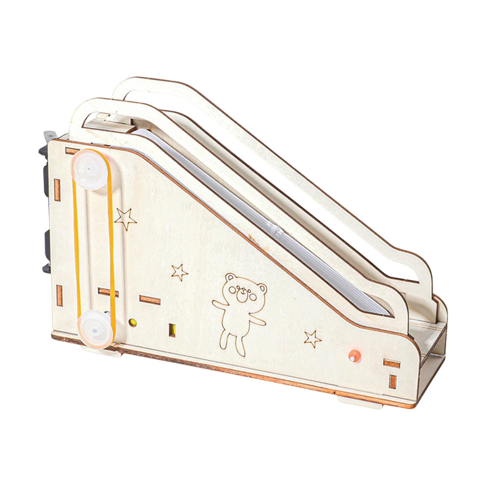 SiaBiced 3D Wooden Mechanical Puzzle Educational Mini Elevator Model ...