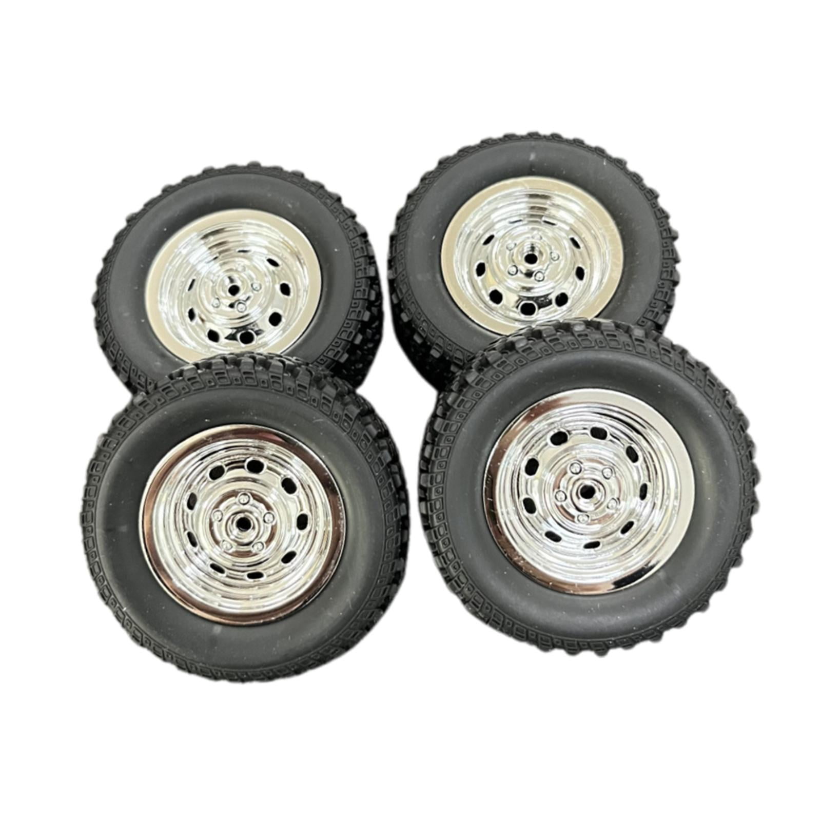 SiaBiced 4 Pieces RC Wheels and Tires Set Spare Parts RC Modification ...