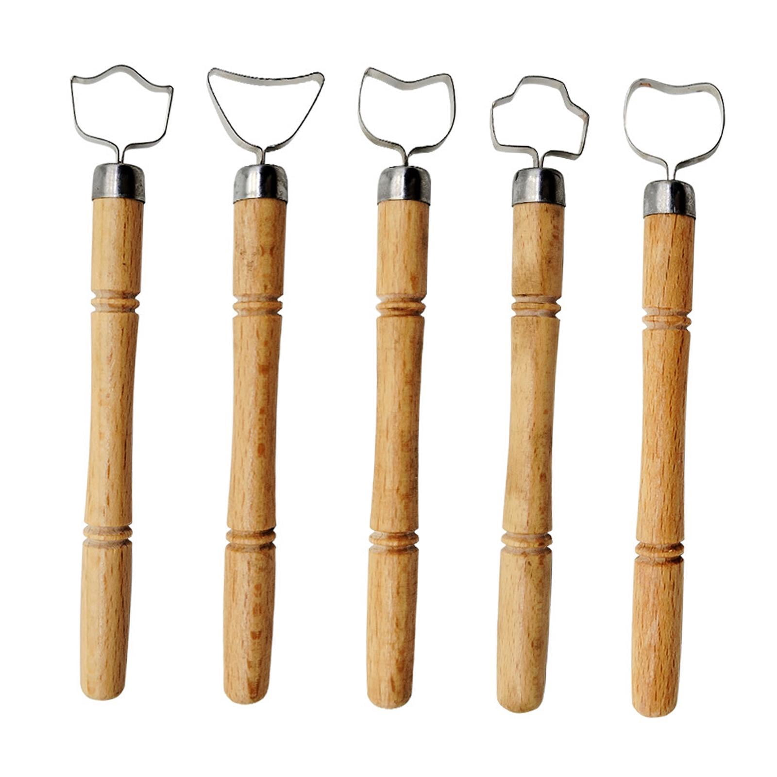 SiaBiced 5 Pieces Pottery Cup Handle Shape Tool Pottery Cup Handle Tool ...