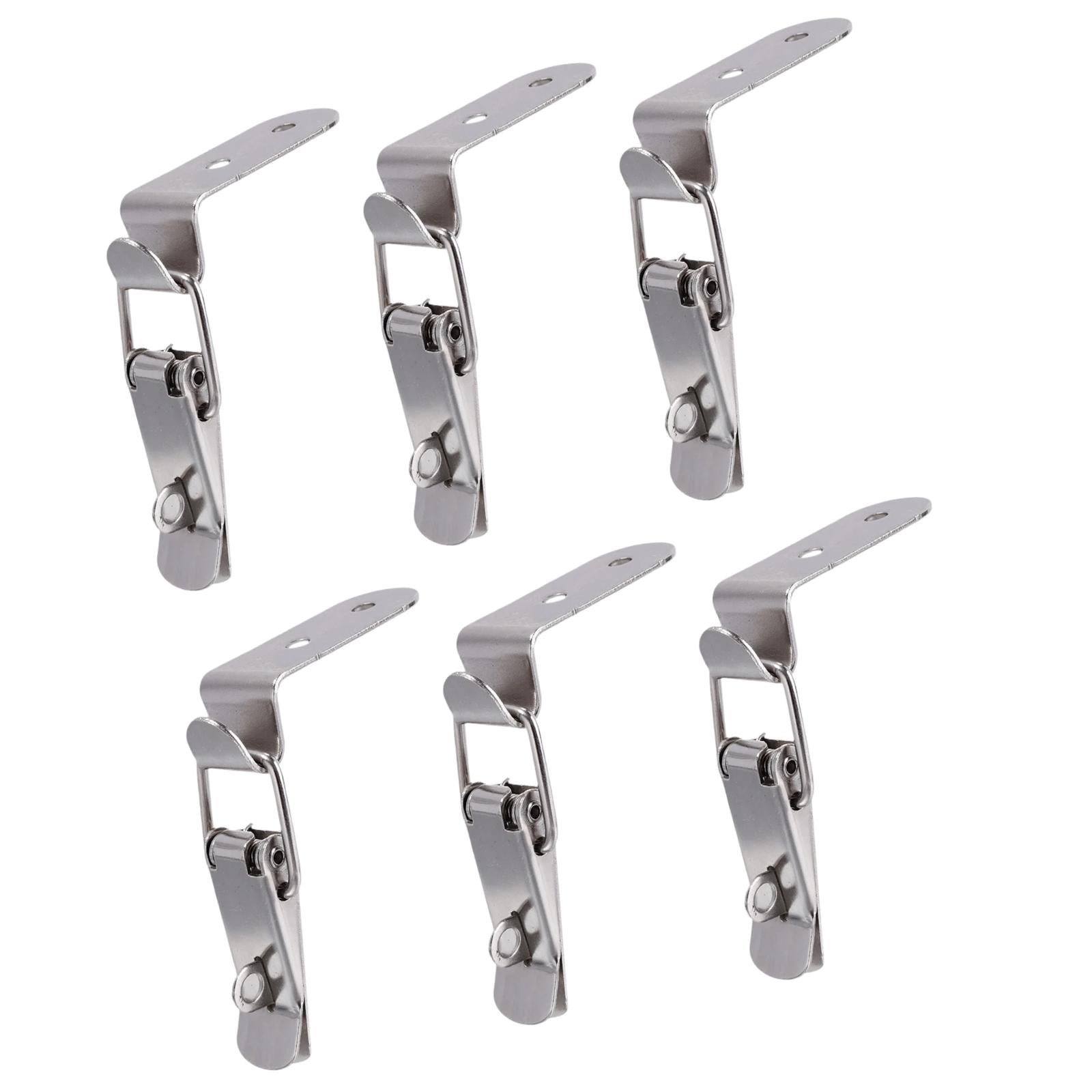 SiaBiced 6 Pieces 90 Degree Hook Lock Bolt es Hasp Clamp Right Angle ...