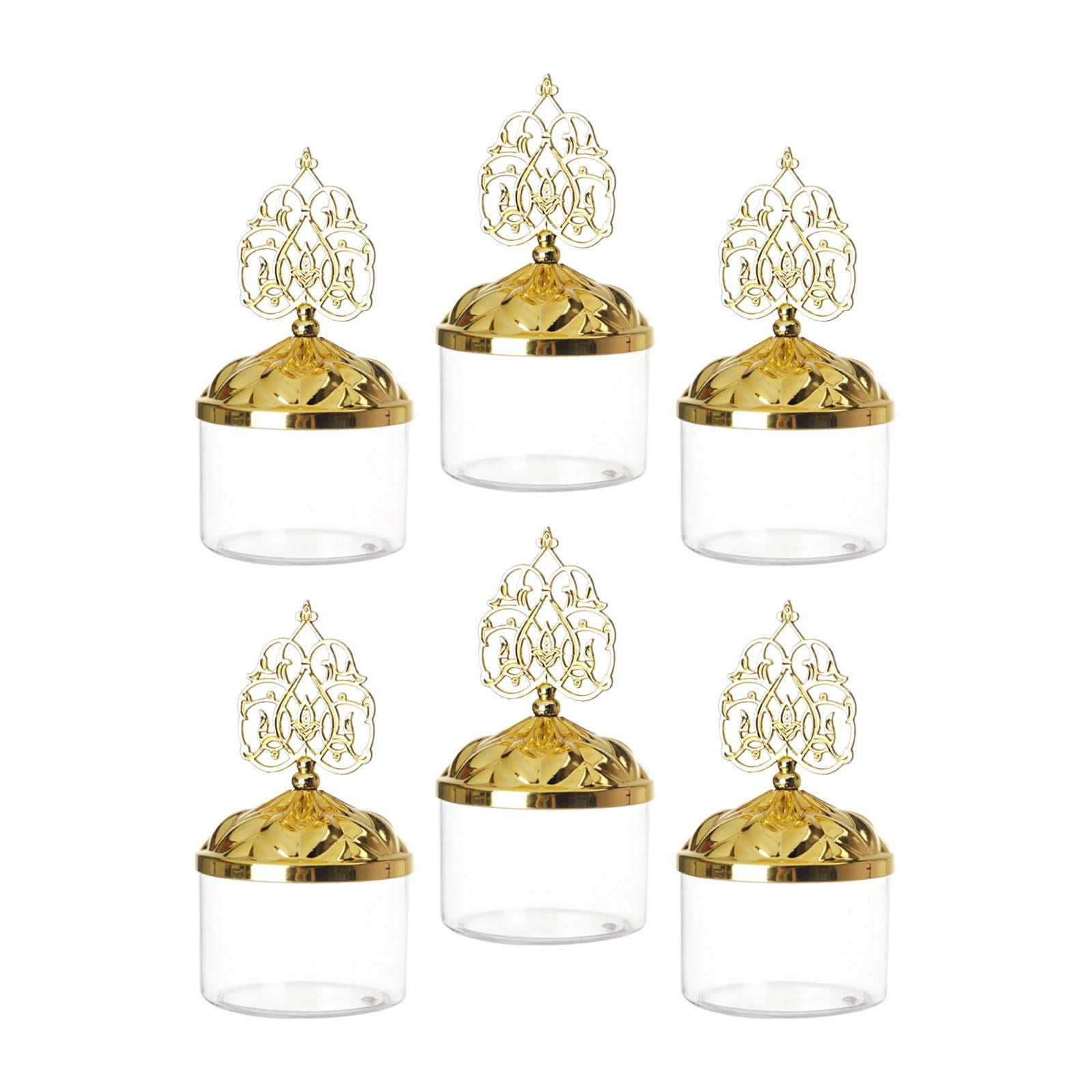 SiaBiced 6 Pieces Candy Jars with Lid Storage Jars Chocolate Treat Gift ...