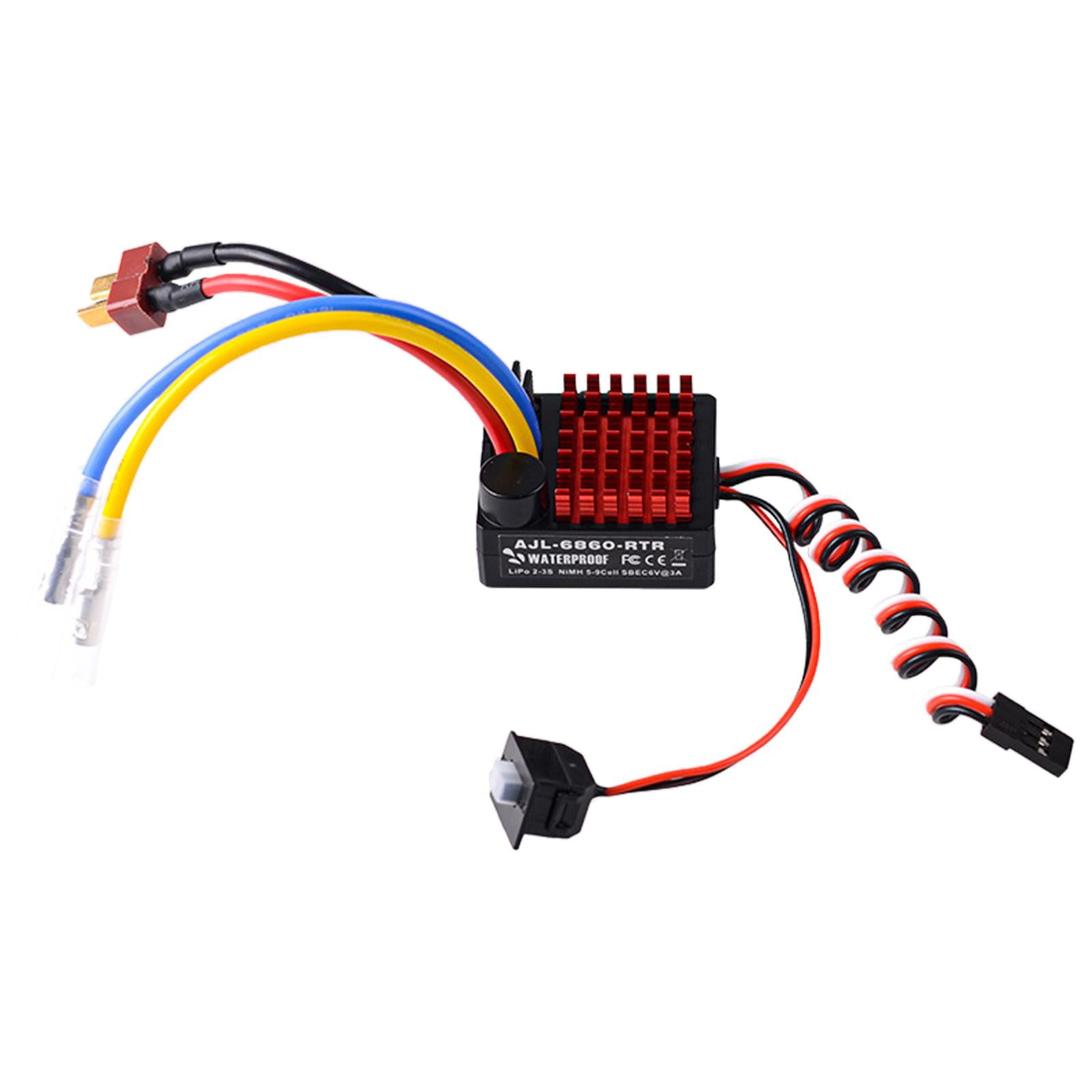 SiaBiced 60A Brushed Electronic Speed Controller RC ESC Easy to Use ...