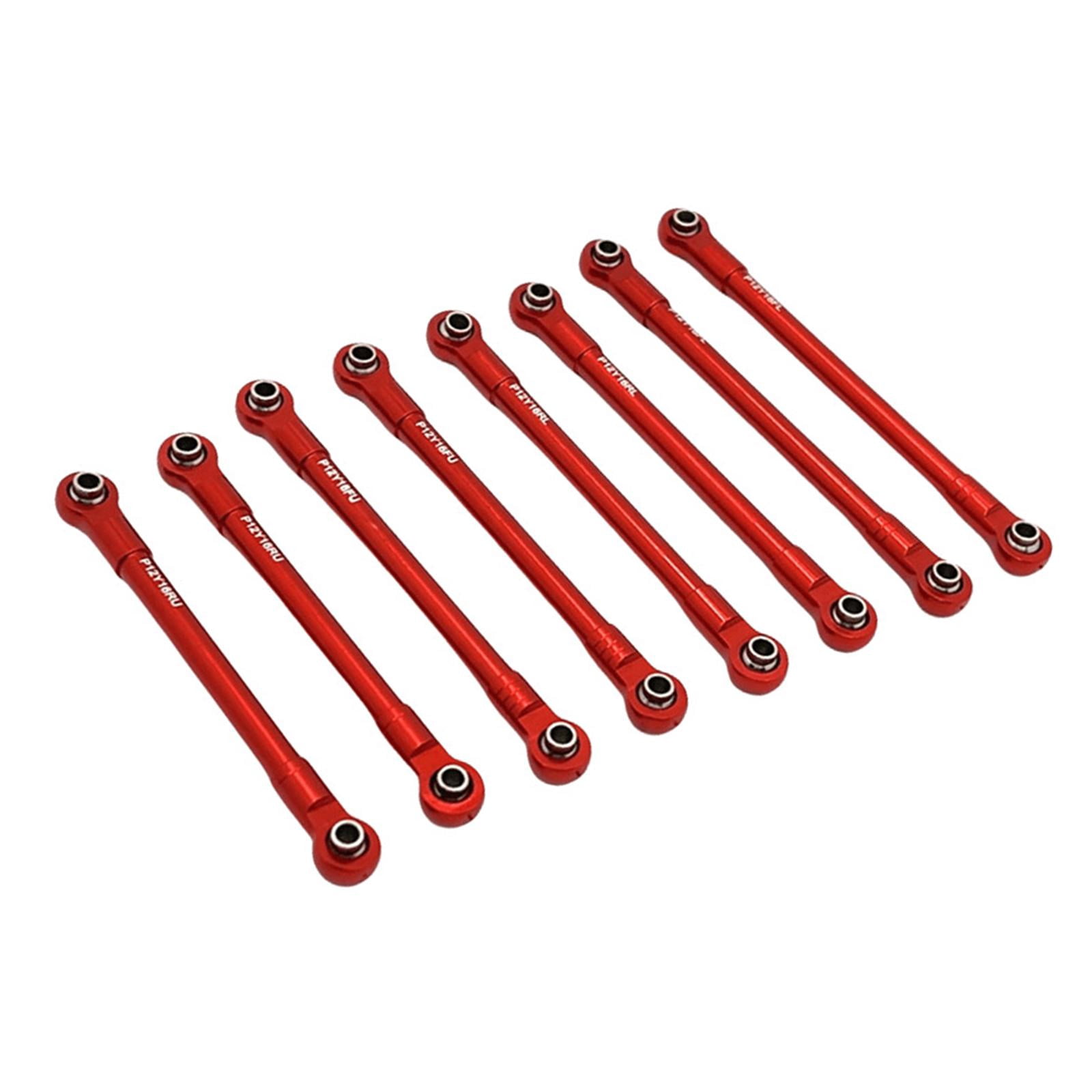 SiaBiced 8 Pieces RC Car Chassis Fixing Linkage Rod Professional Metal ...